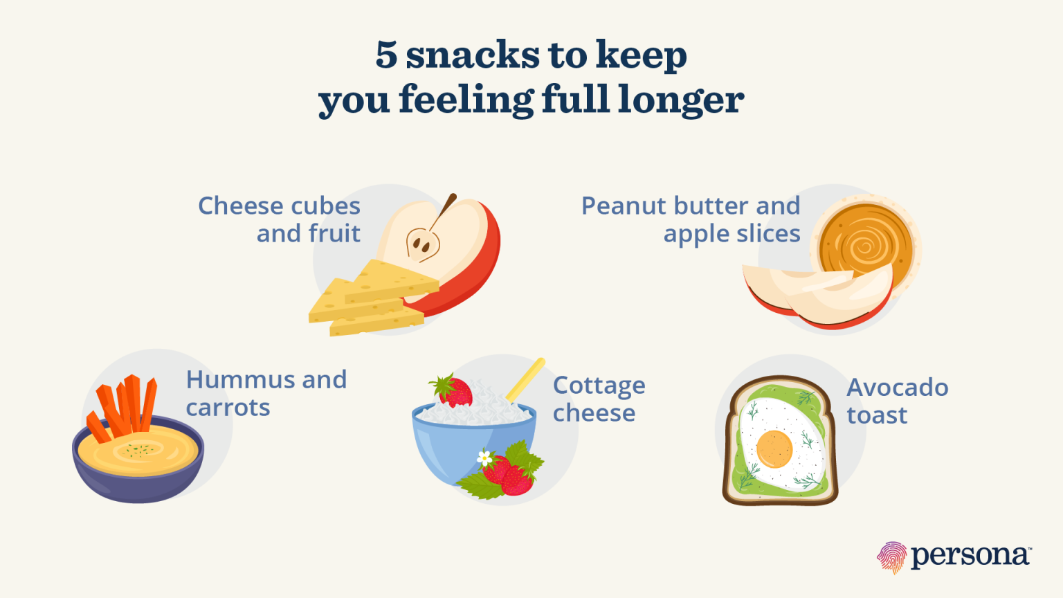 5 snacks to keep you feeling full longer - Blog - Persona Nutrition